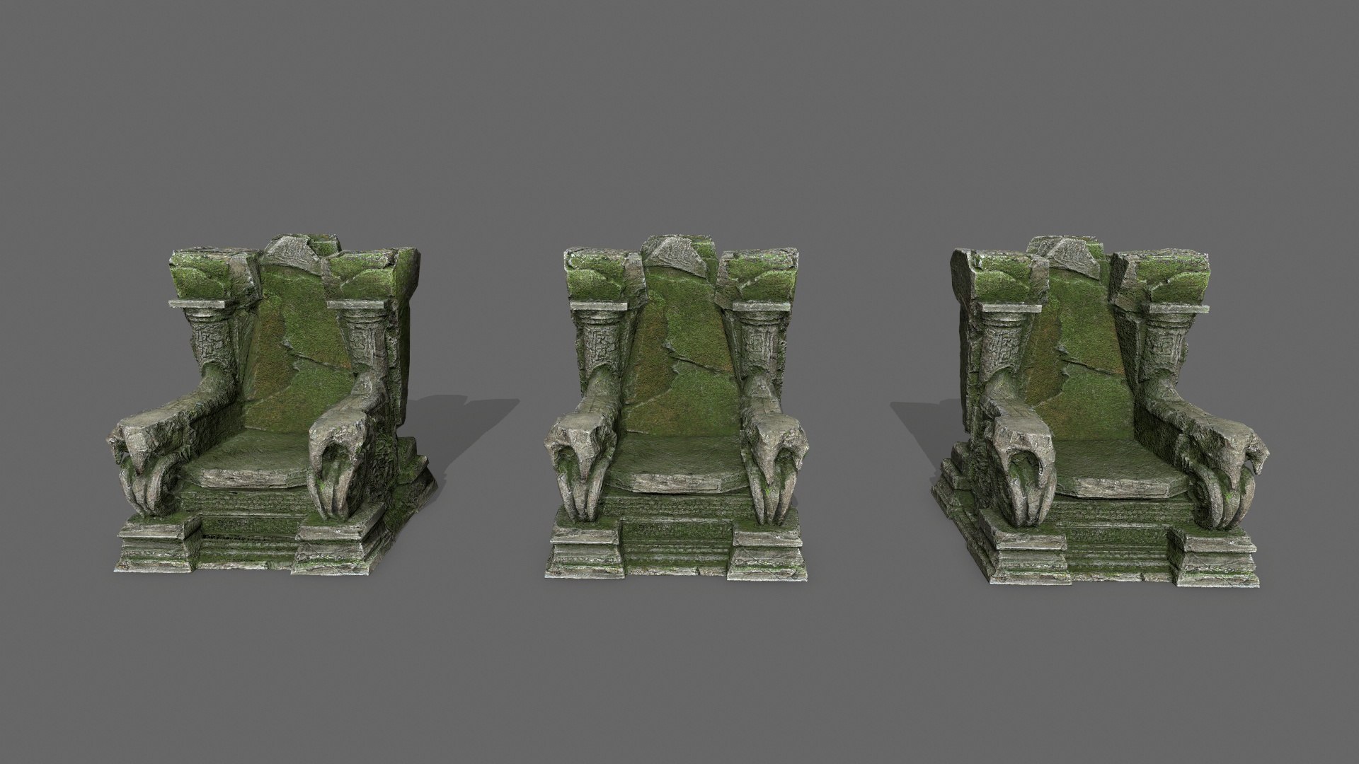 Old Throne 3D Model - TurboSquid 2452428