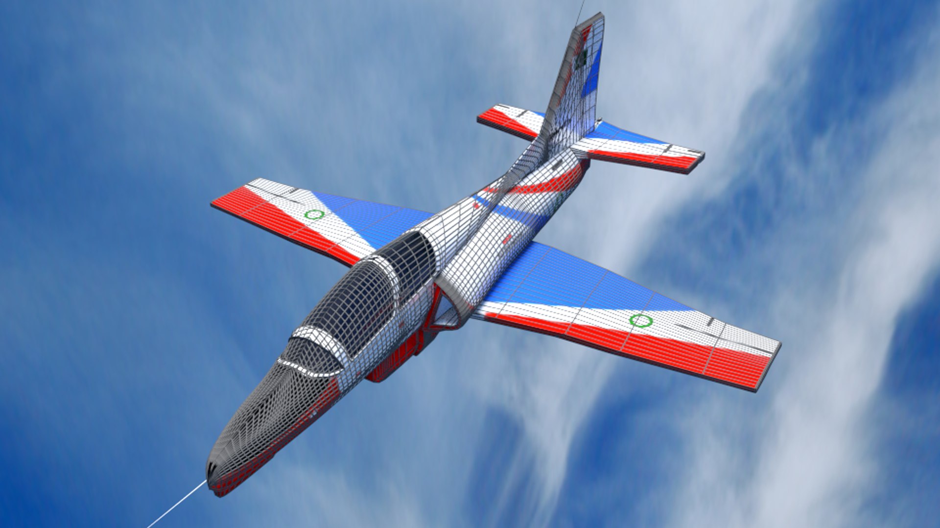 3d Model Of K-8 Jet
