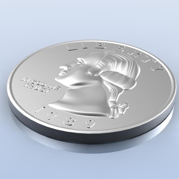 3d coins quarter 25 cent