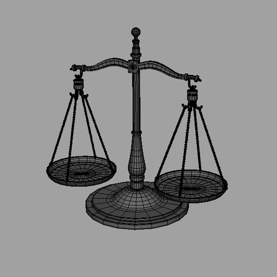 Scale Justice 3d Model