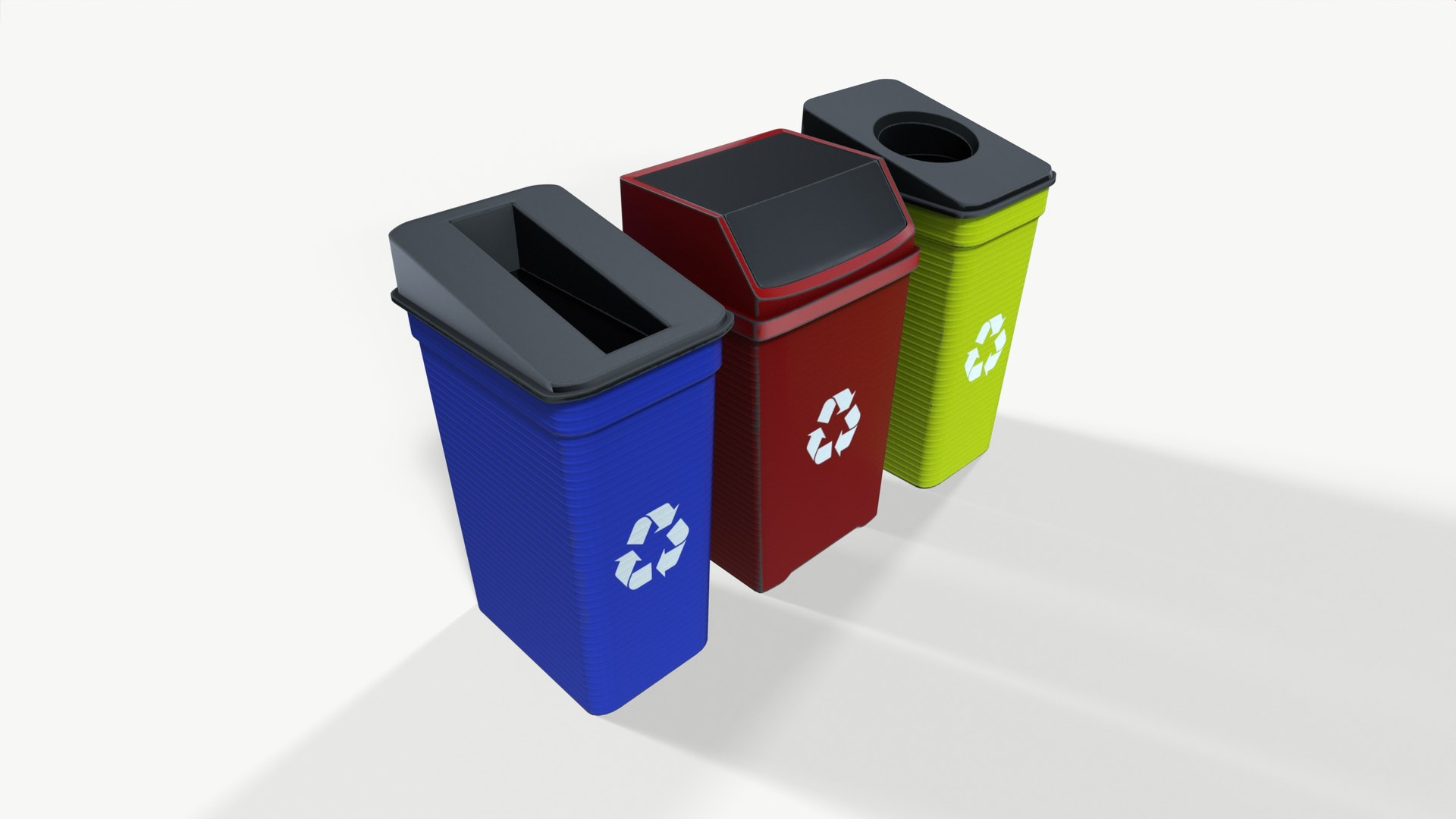 3D Garbage Bins - TurboSquid 2359305