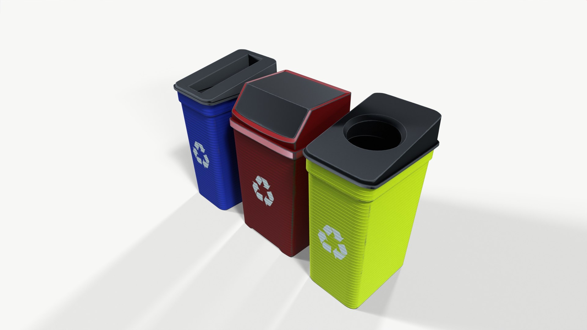 3D Garbage Bins - TurboSquid 2359305