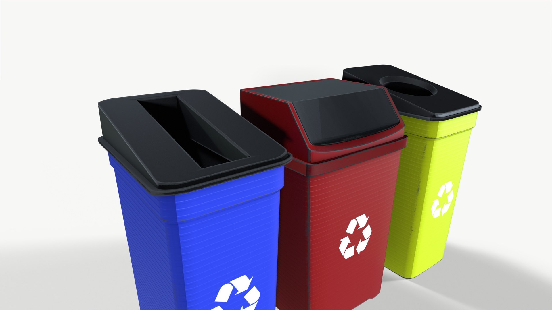 3D Garbage Bins - TurboSquid 2359305