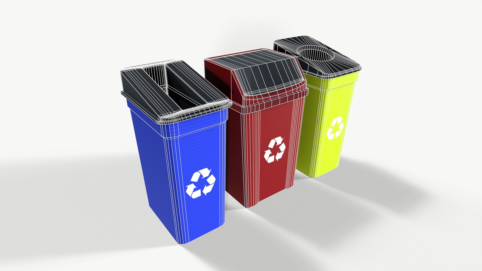 3D Garbage Bins - TurboSquid 2359305