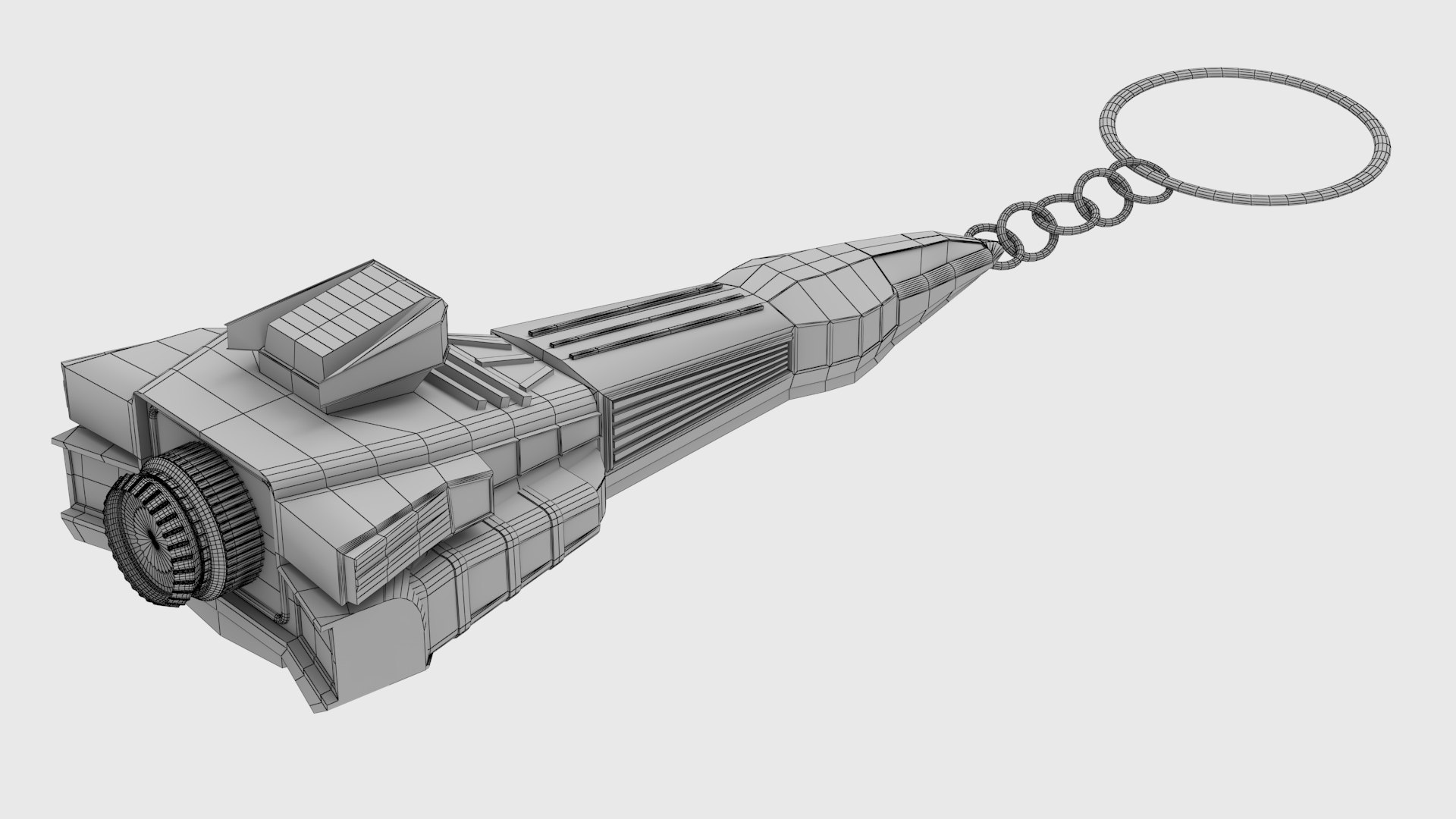 Space Ship Keychain 3D Model - TurboSquid 2401707