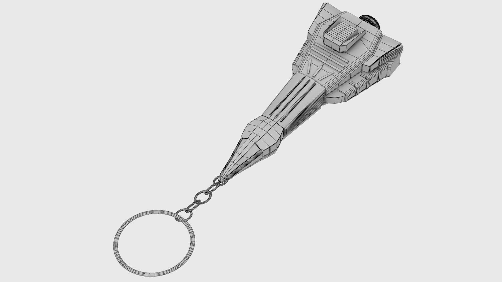 Space Ship Keychain 3D Model - TurboSquid 2401707