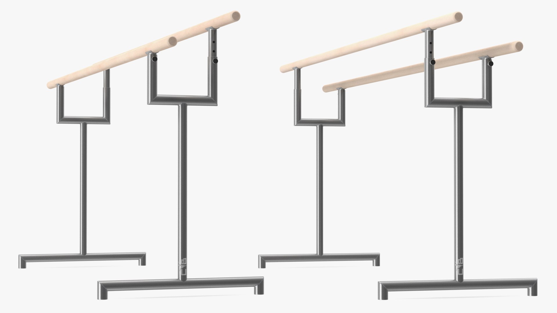 3D Freestanding Ballet Barre model - TurboSquid 2006719