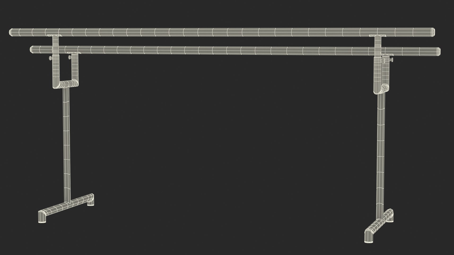 3D Freestanding Ballet Barre model - TurboSquid 2006719