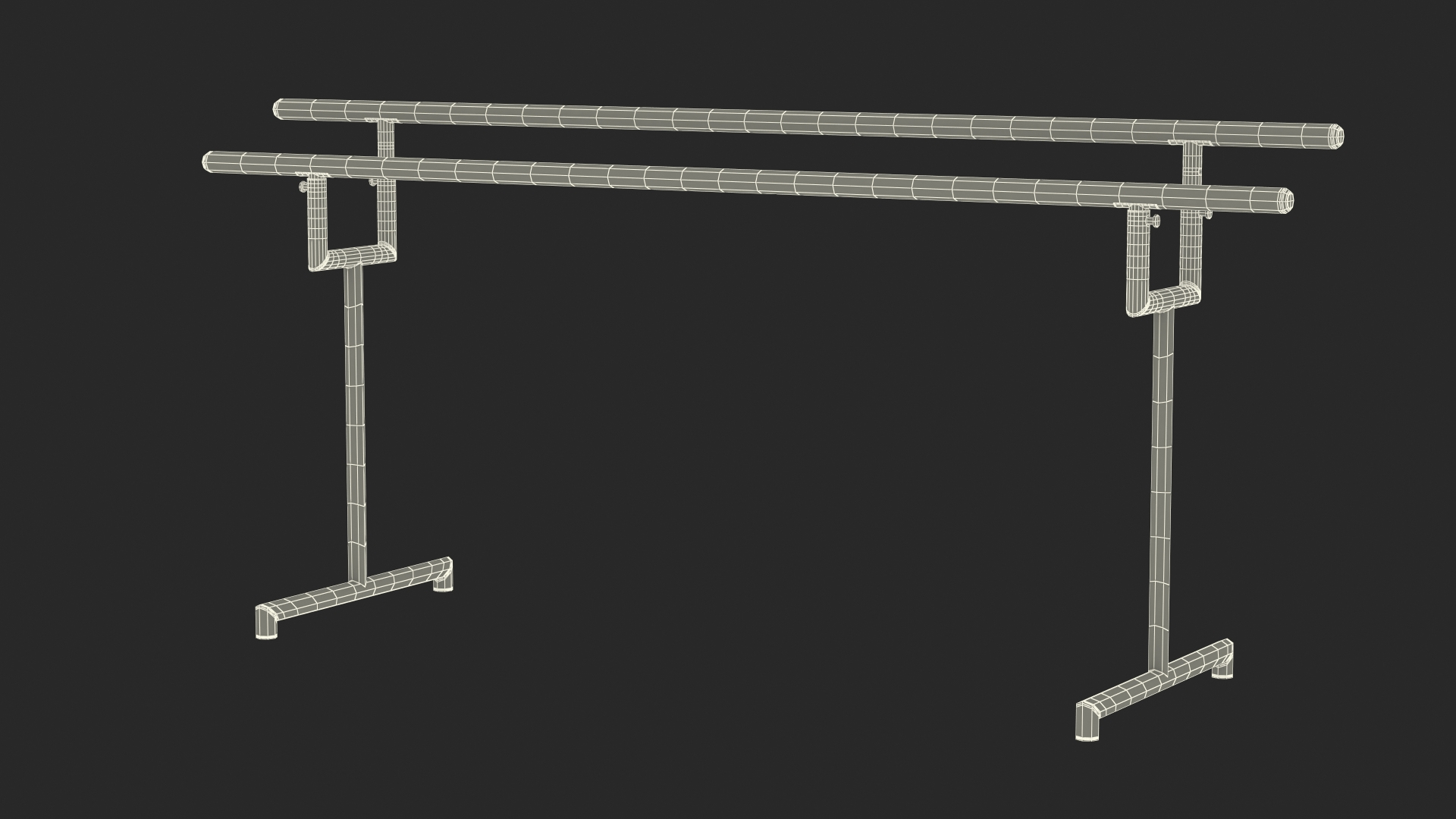 3D Freestanding Ballet Barre model - TurboSquid 2006719