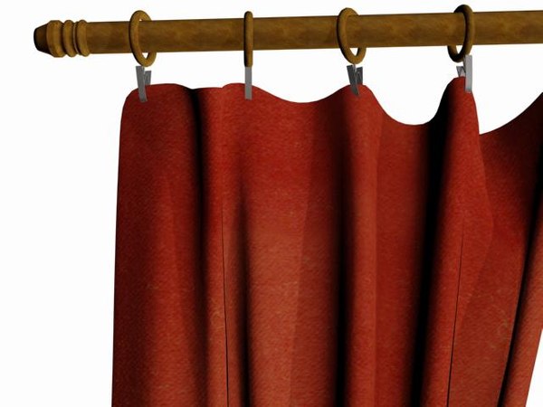 red curtains max