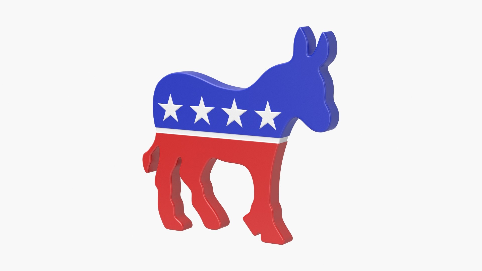 Democratic Party Logo 3D Model - TurboSquid 2273468