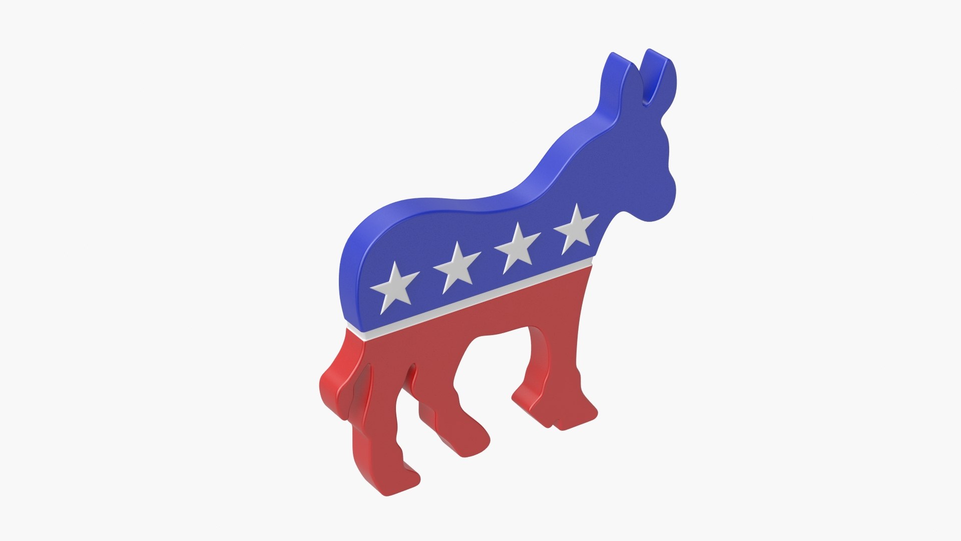 Democratic Party Logo 3D Model - TurboSquid 2273468