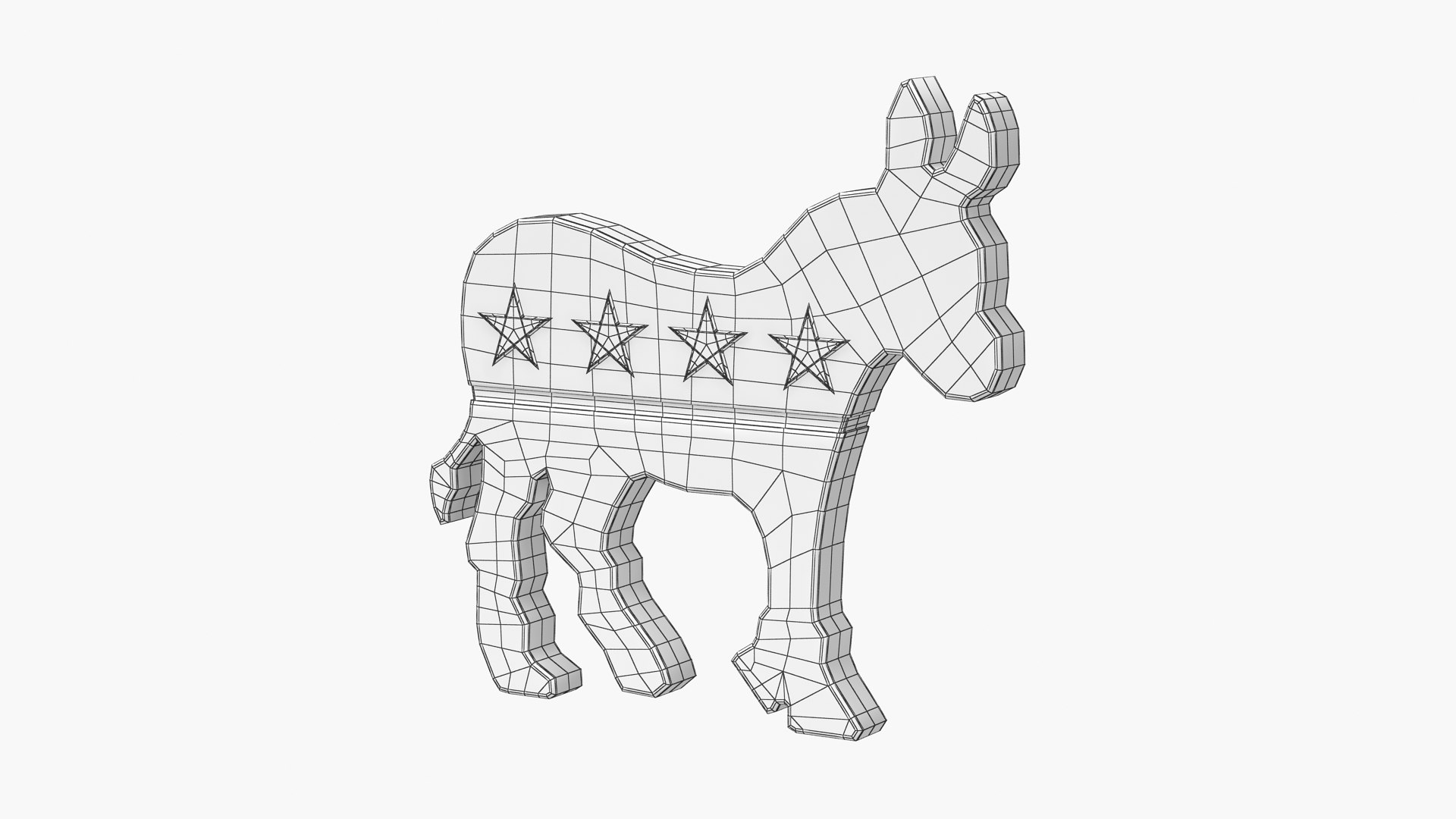 Democratic Party Logo 3D Model - TurboSquid 2273468