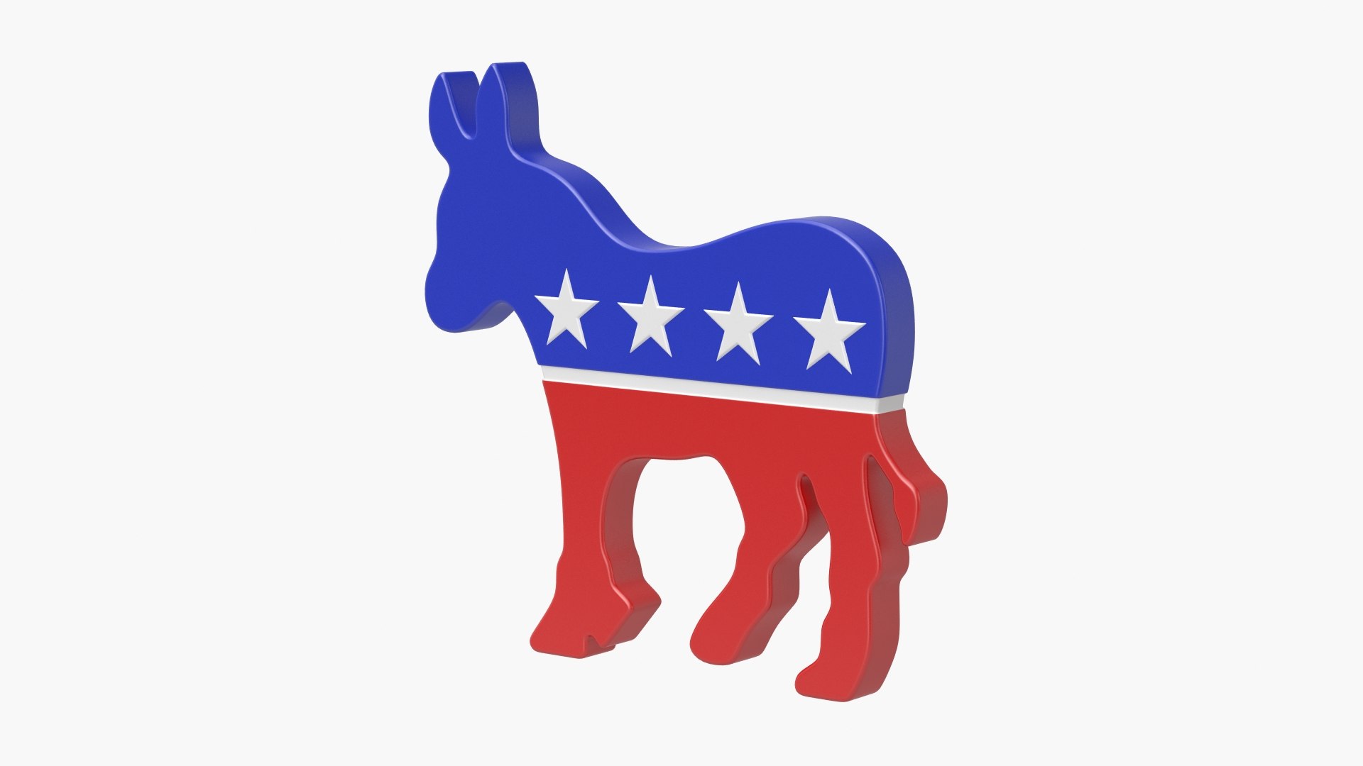 Democratic Party Logo 3D Model - TurboSquid 2273468