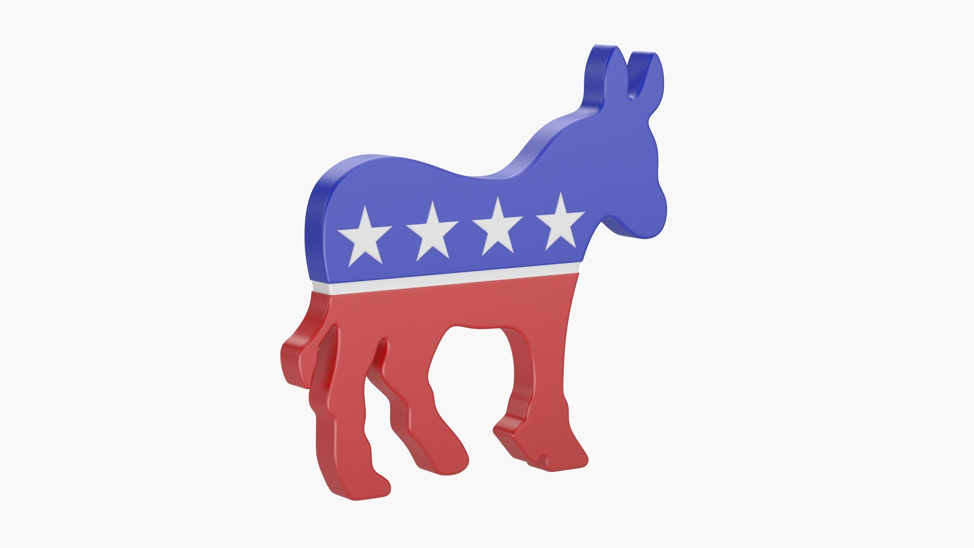Democratic Party Logo 3D Model - TurboSquid 2273468