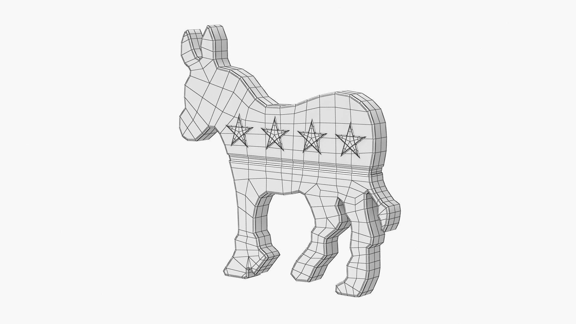 Democratic Party Logo 3D Model - TurboSquid 2273468