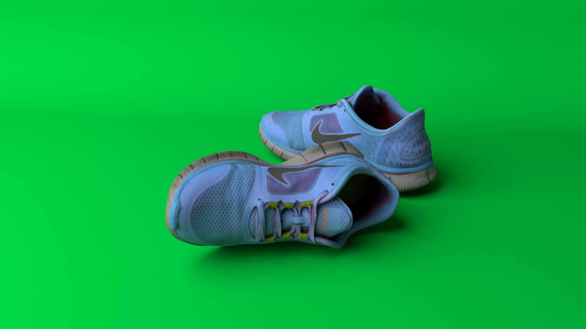 Worn nike run 3 3D model - TurboSquid 1278464
