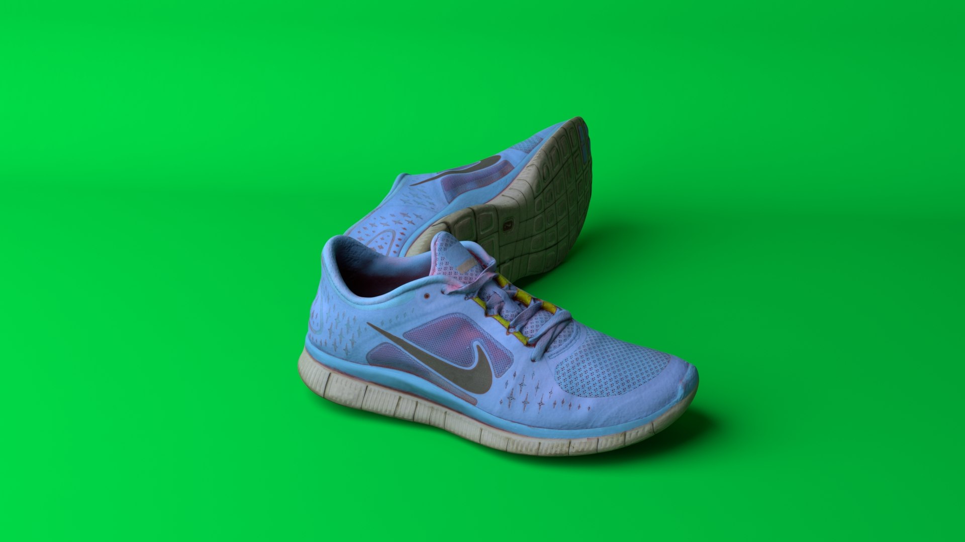 Worn nike run 3 3D model - TurboSquid 1278464