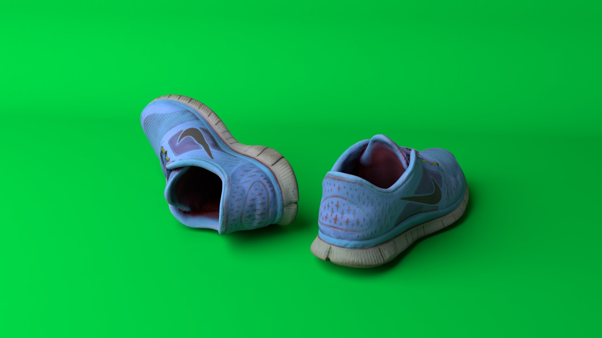 Worn nike run 3 3D model - TurboSquid 1278464