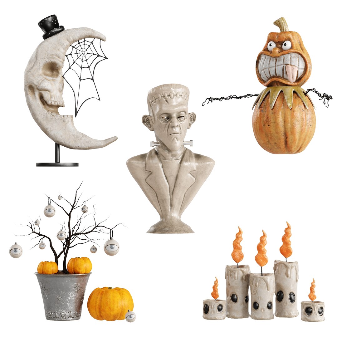 Children Room Set 7 Halloween Set 3D model - TurboSquid 2138884