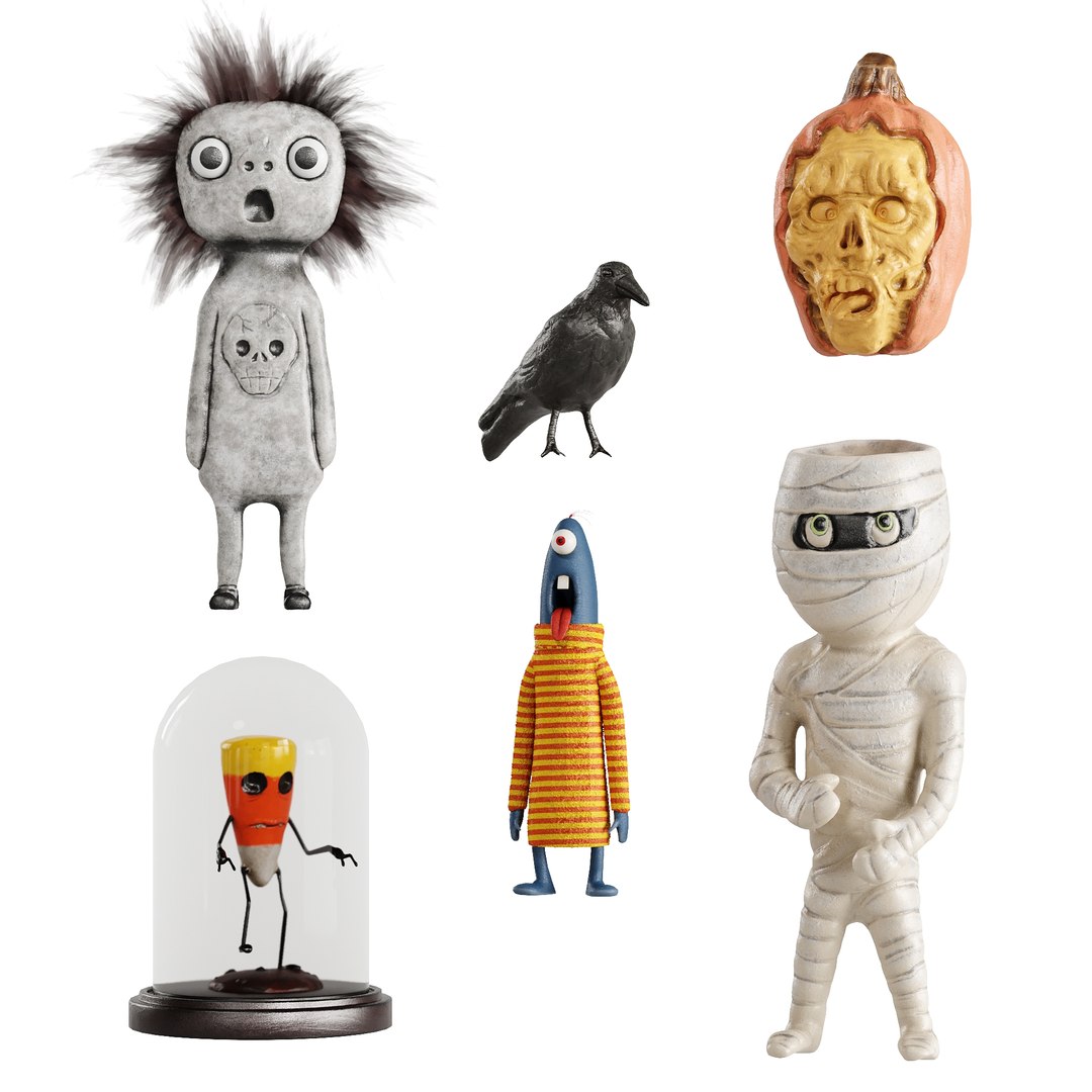 Children Room Set 7 Halloween Set 3D model - TurboSquid 2138884