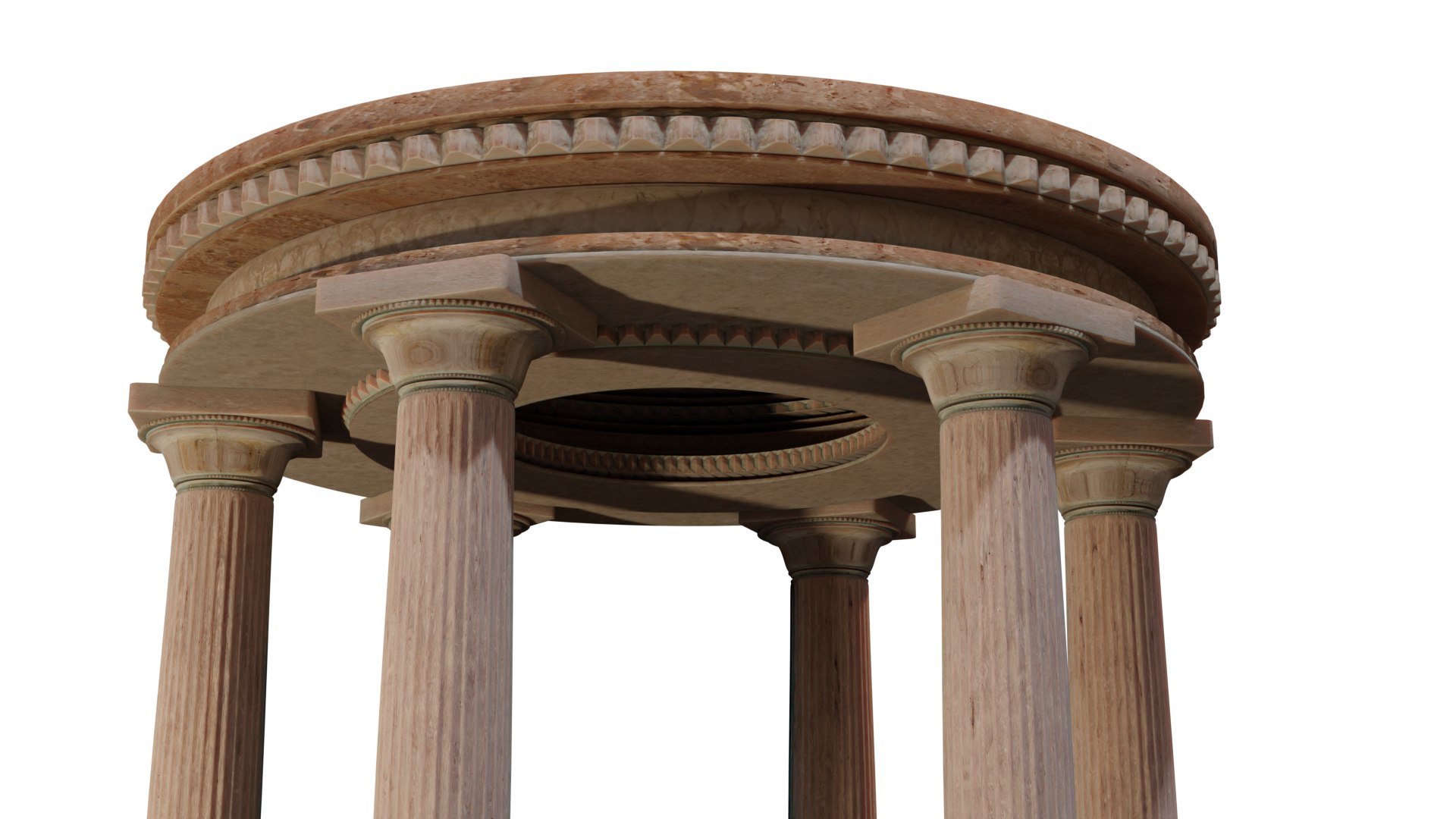 Ancient Architectural Ornament With Doric Columns KIT 3D Model ...