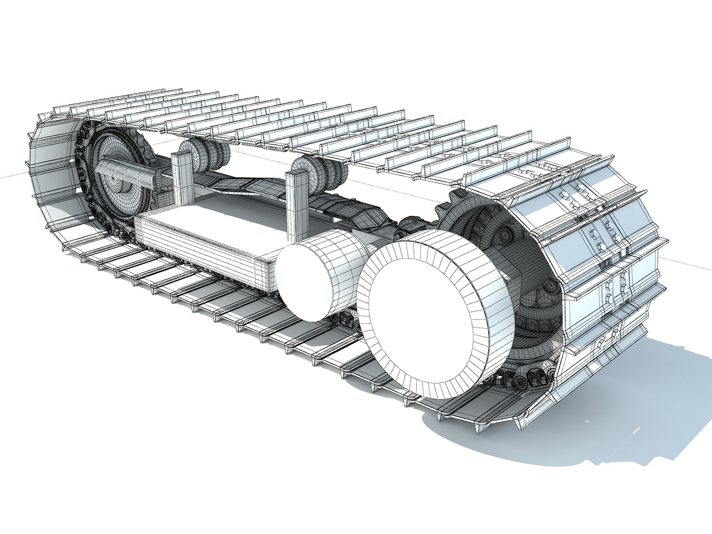 3D Excavator Track - TurboSquid 1390249