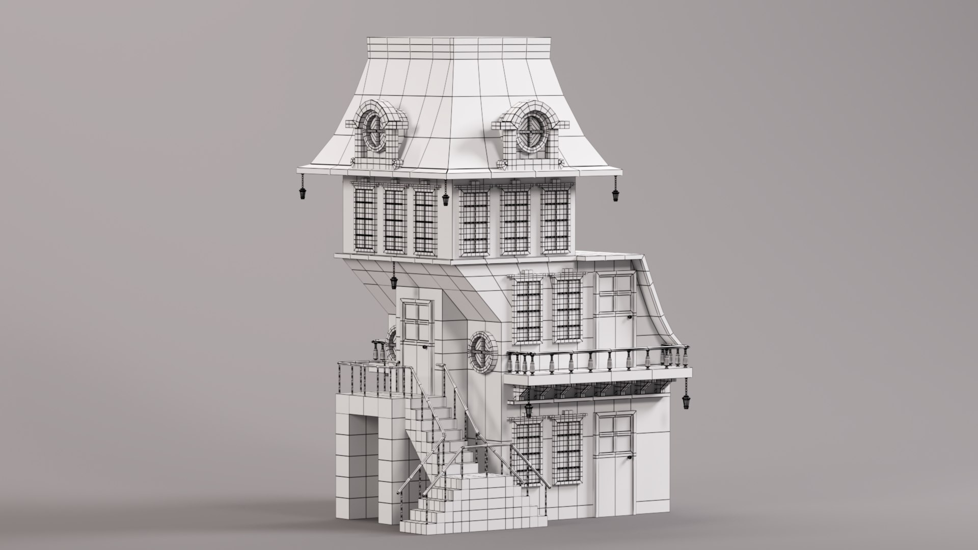 Cartoon House model - TurboSquid 1879961