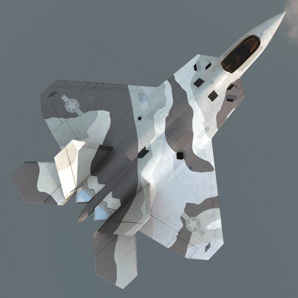 Rigged Lockheed Martin F-22 Raptor 3D Models for Download | TurboSquid