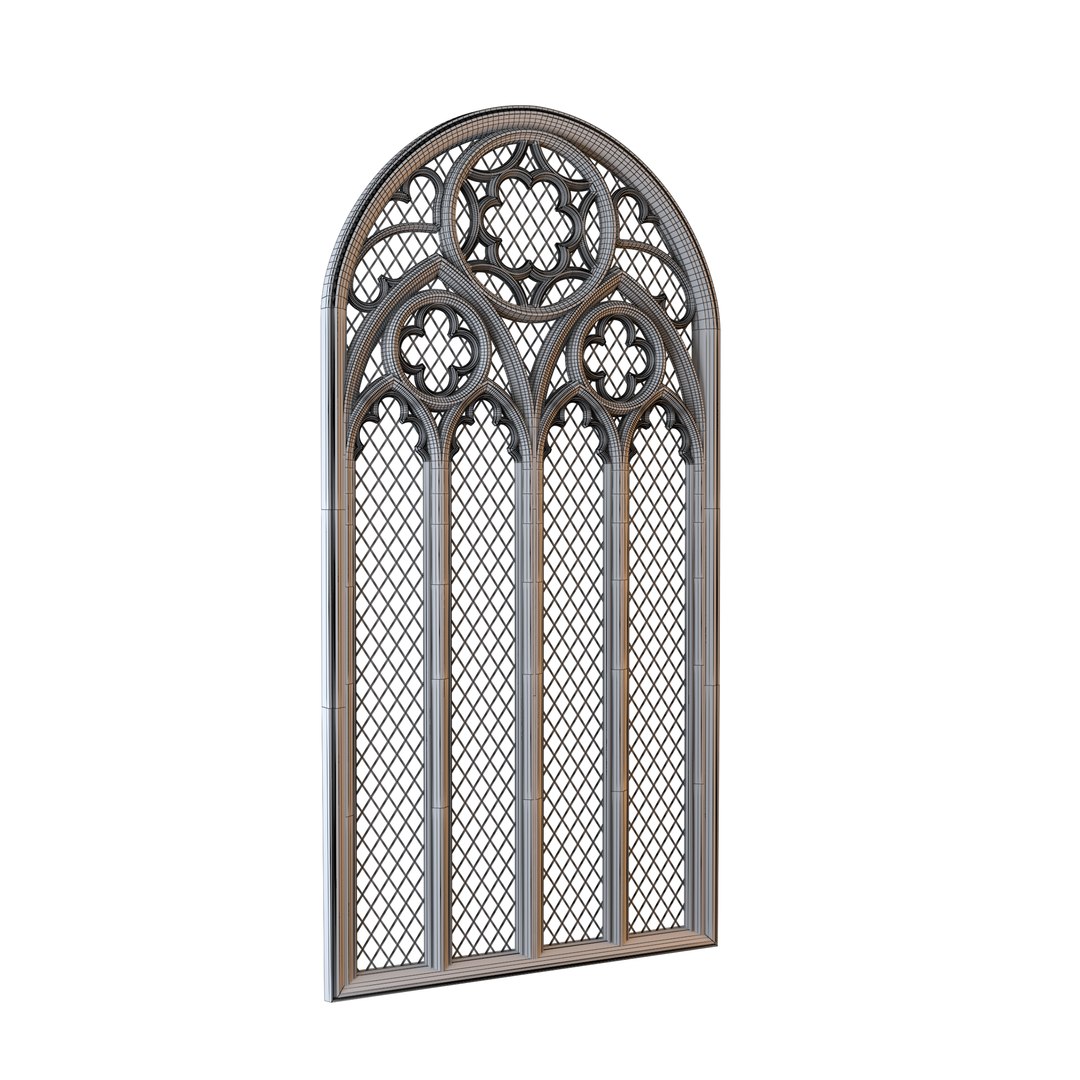 Gothic Window Model - TurboSquid 1380683