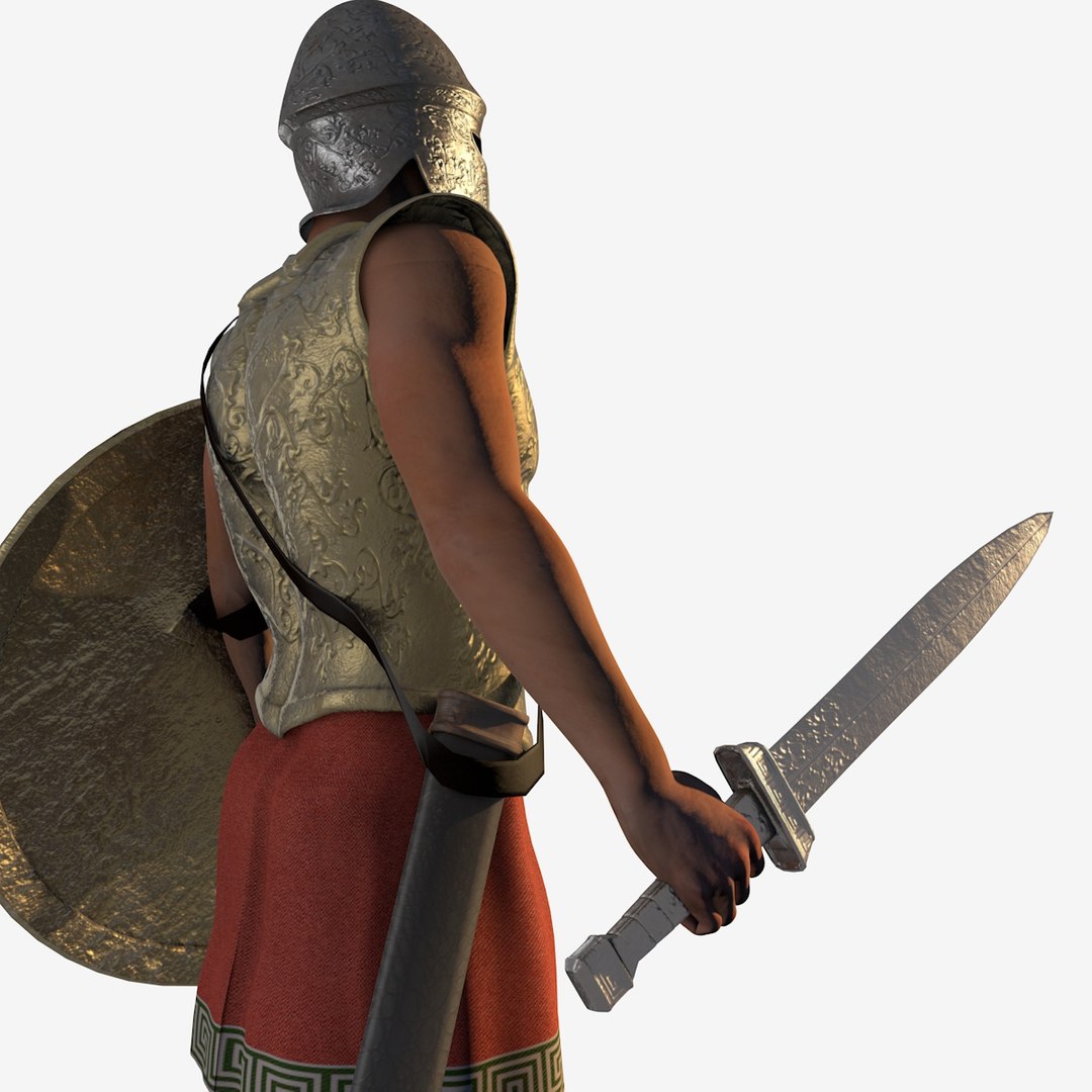 3D Warrior Ancient Model - TurboSquid 1231925