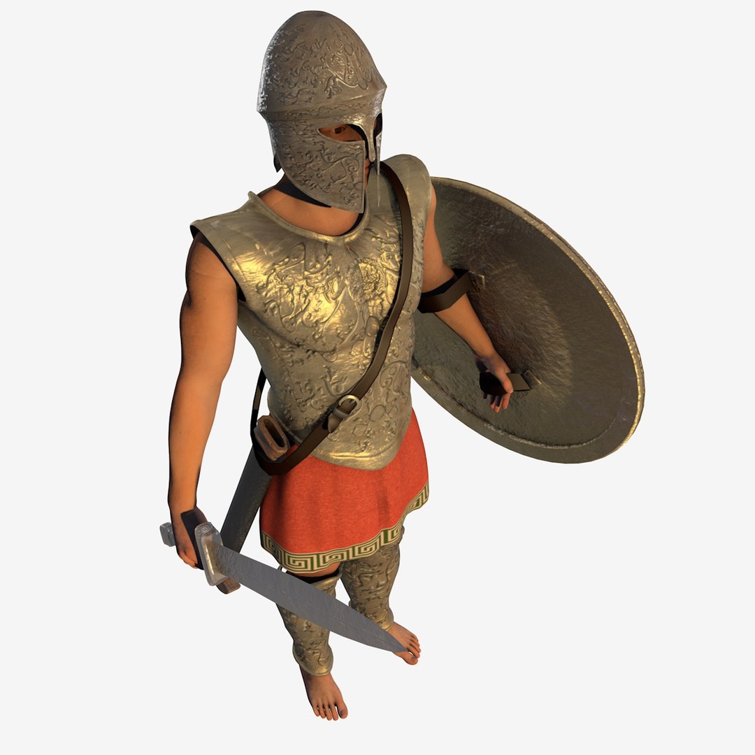 3D Warrior Ancient Model - TurboSquid 1231925