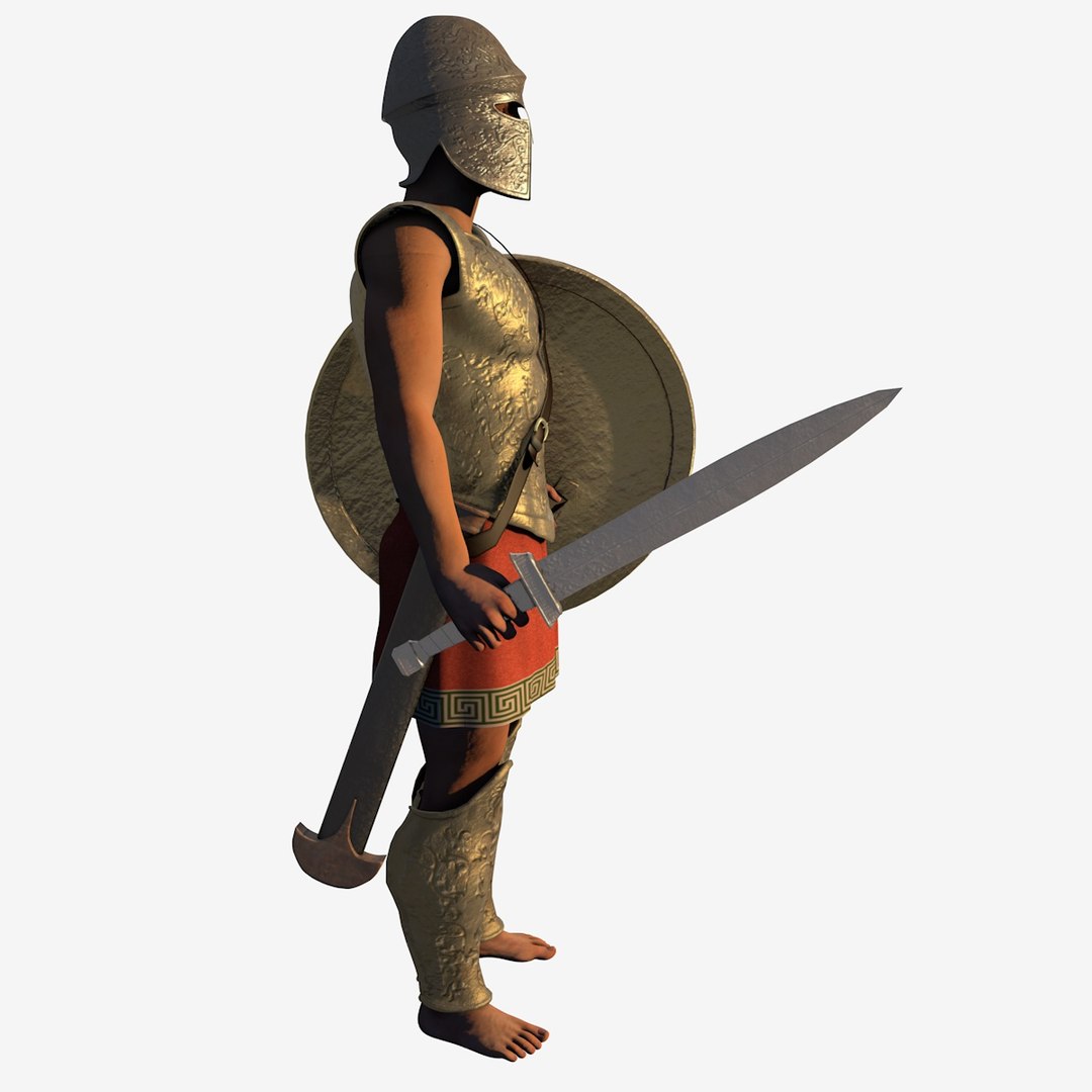 3D Warrior Ancient Model - TurboSquid 1231925