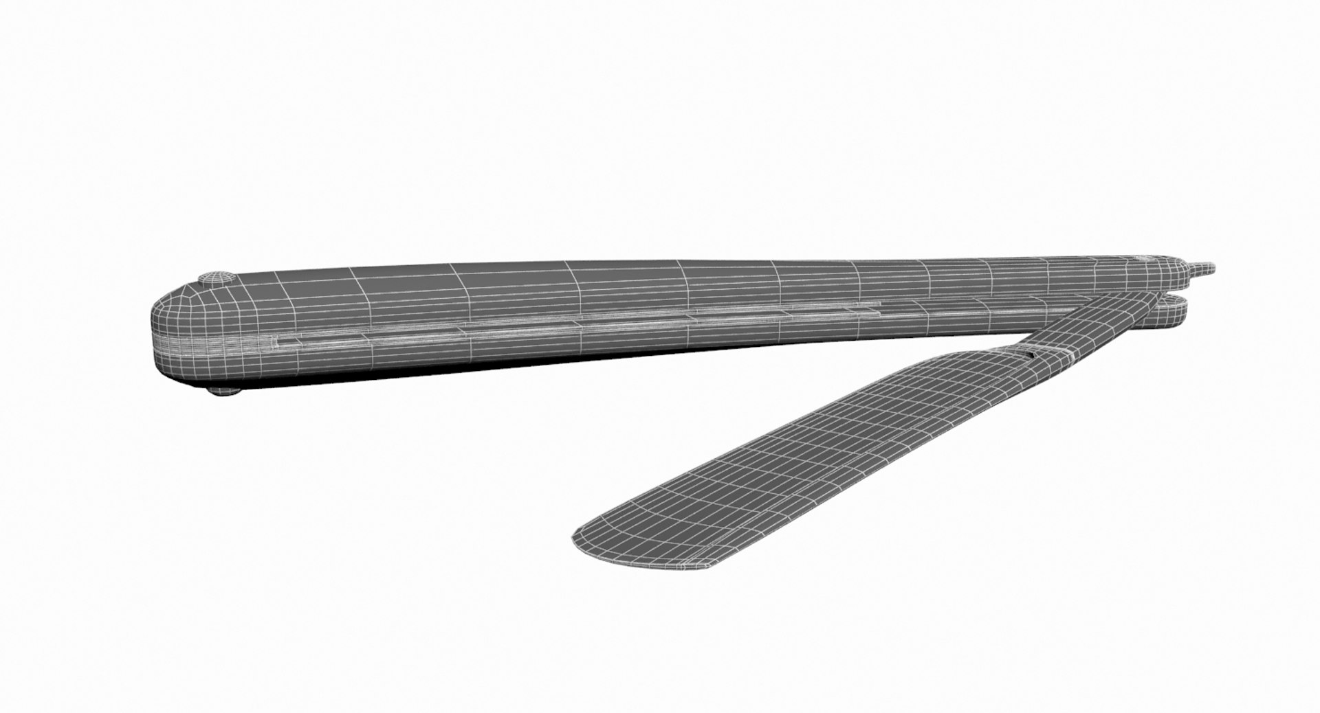 Razor blade barber straight 3D - TurboSquid 1405928
