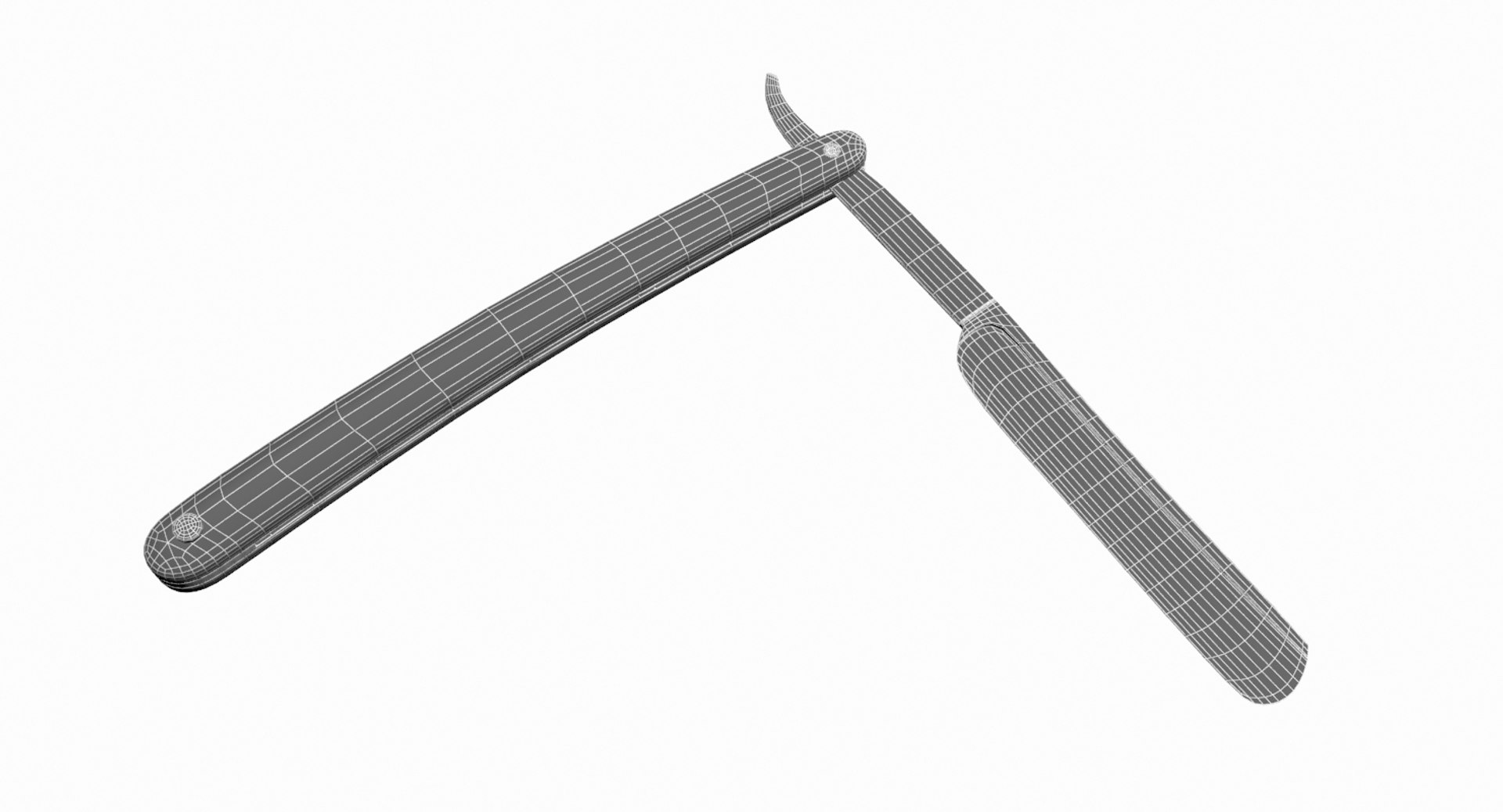 Razor blade barber straight 3D - TurboSquid 1405928