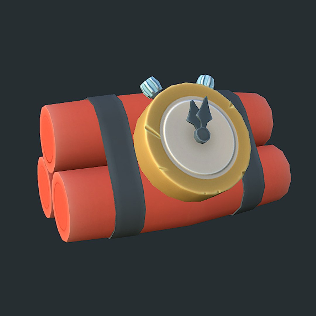modelo 3d dinamita de dibujos animados - TurboSquid 739641