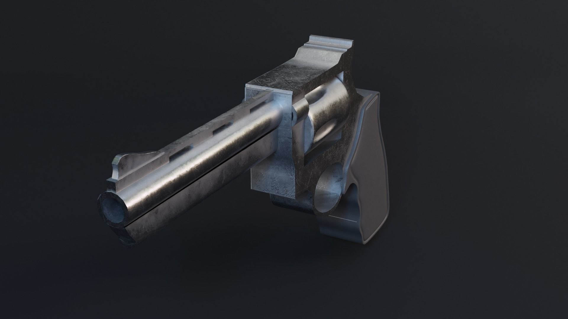 3D Revolver Game Ready Low Poly PBR 3D Model - TurboSquid 2183566