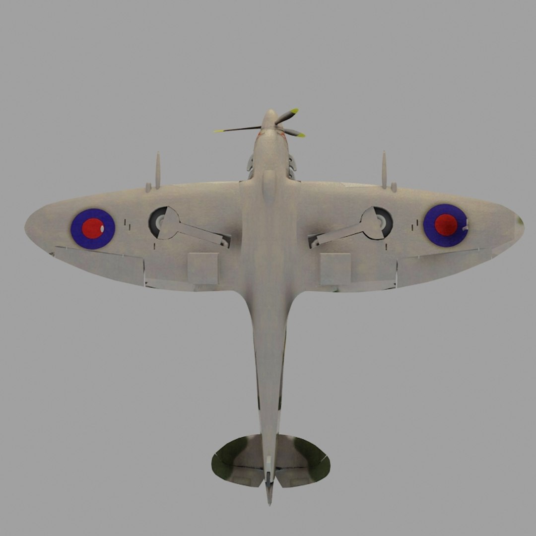 3d Spitfire Fighter Aircraft Model