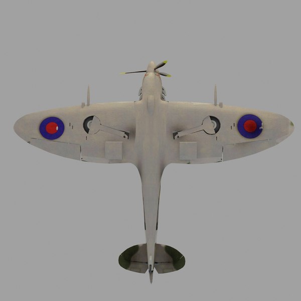 3d spitfire fighter aircraft model