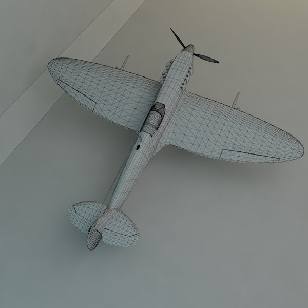 3d spitfire fighter aircraft model