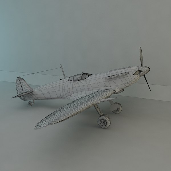 3d spitfire fighter aircraft model