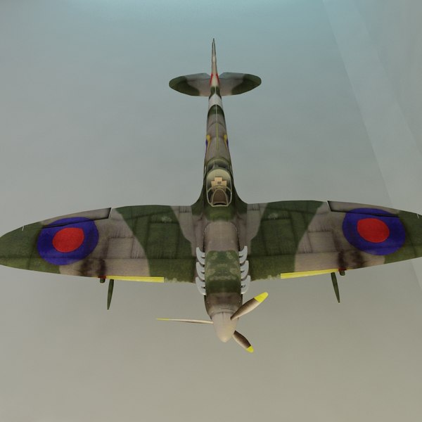 3d spitfire fighter aircraft model