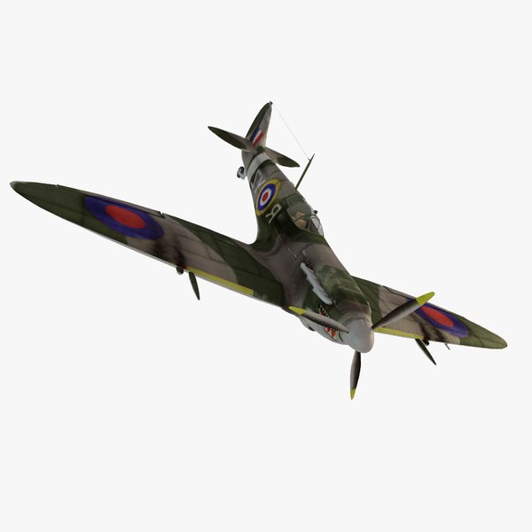 3d spitfire fighter aircraft model