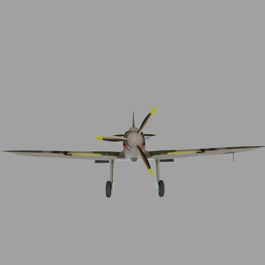 3d Spitfire Fighter Aircraft Model