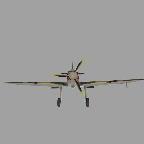 3d spitfire fighter aircraft model