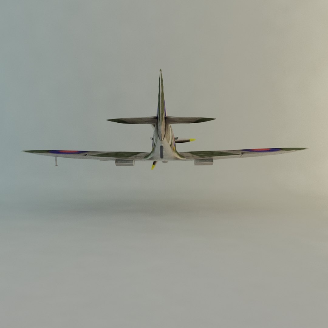3d Spitfire Fighter Aircraft Model