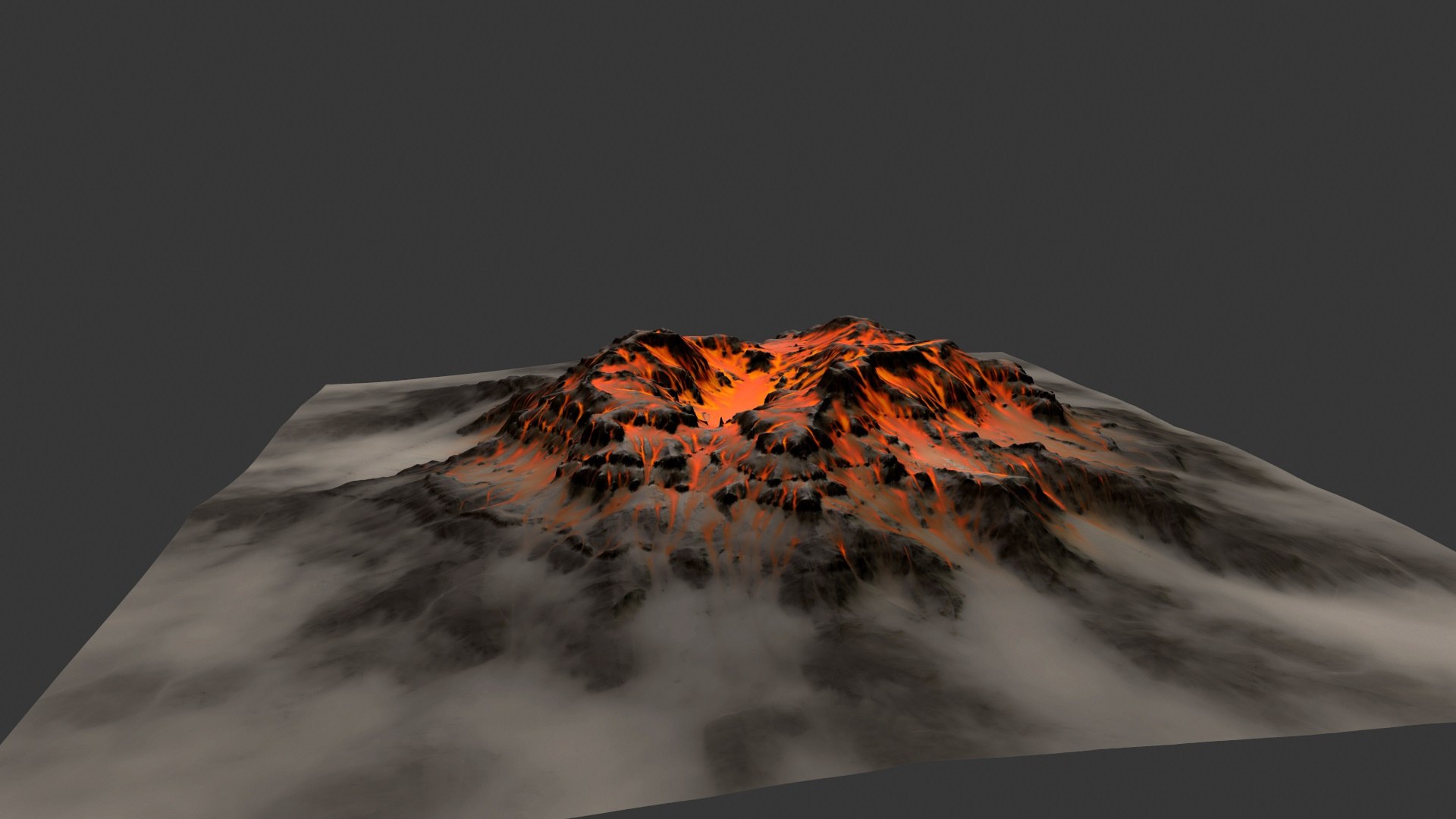 Volcano Model - TurboSquid 1243570