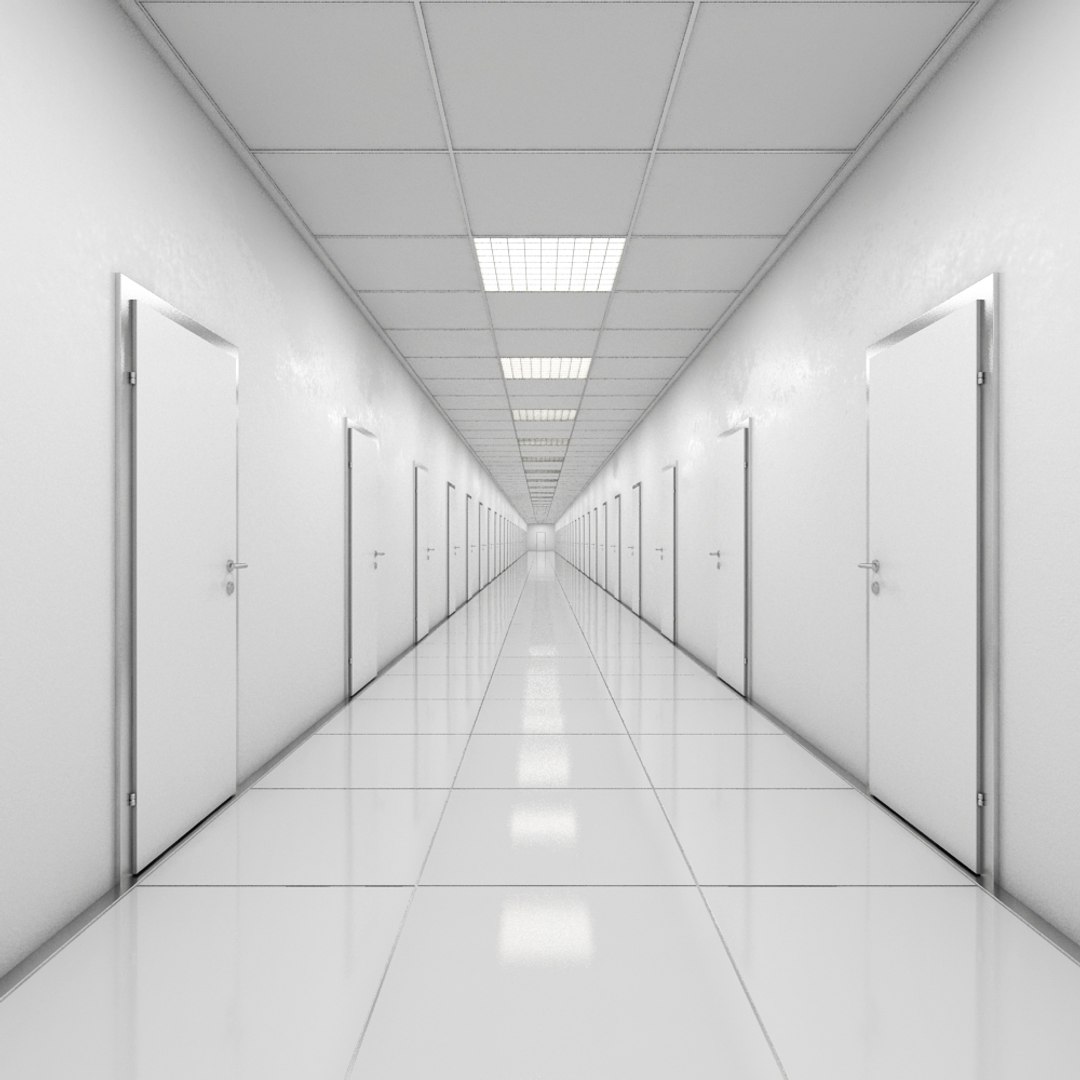 Hallway Doors 3d Model