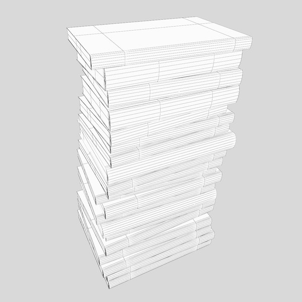 stack books 3d max
