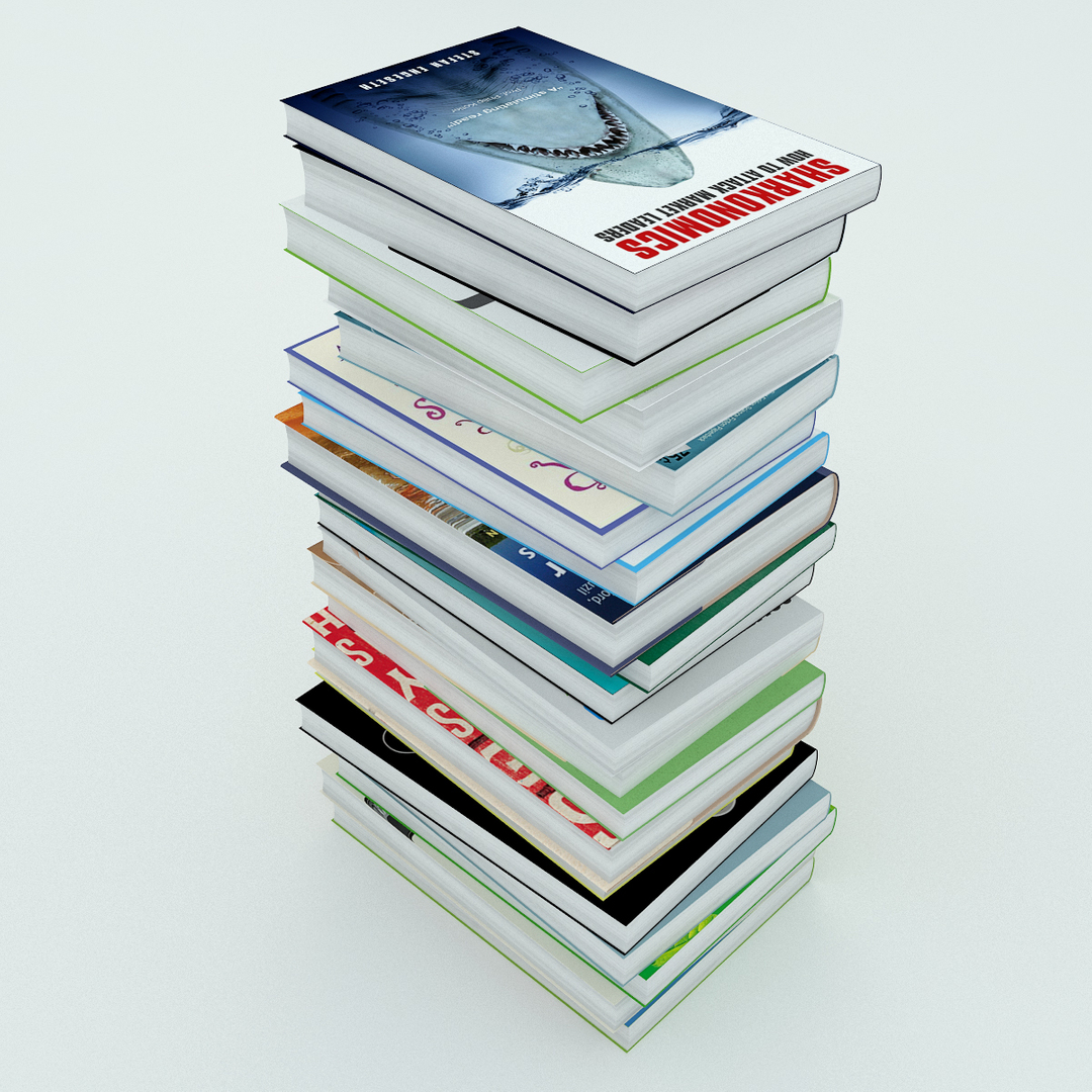 stack books 3d max